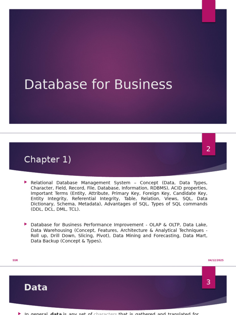 Chapter1_Sem4 | PDF | Relational Database | Database Transaction