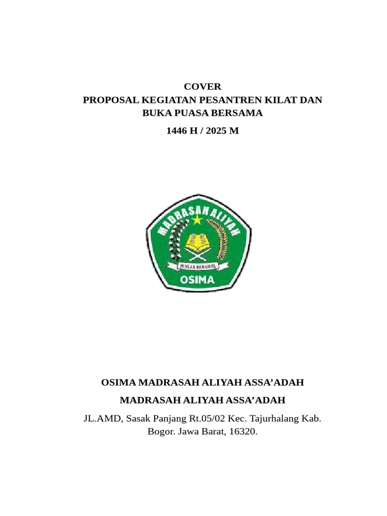 Proposal Ramadhan 2025 | PDF