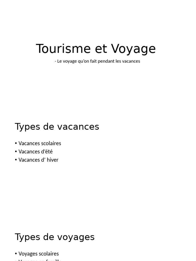 Voyage : Partage et Découvertes | PDF