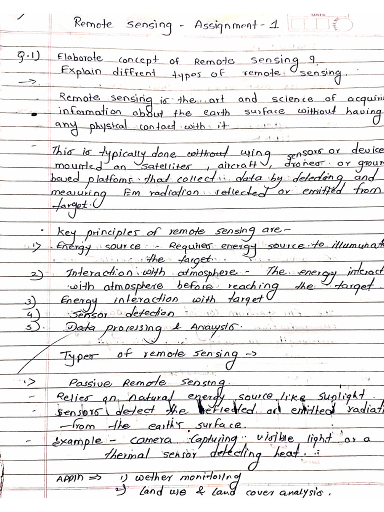 Rs Assignment 1 | PDF