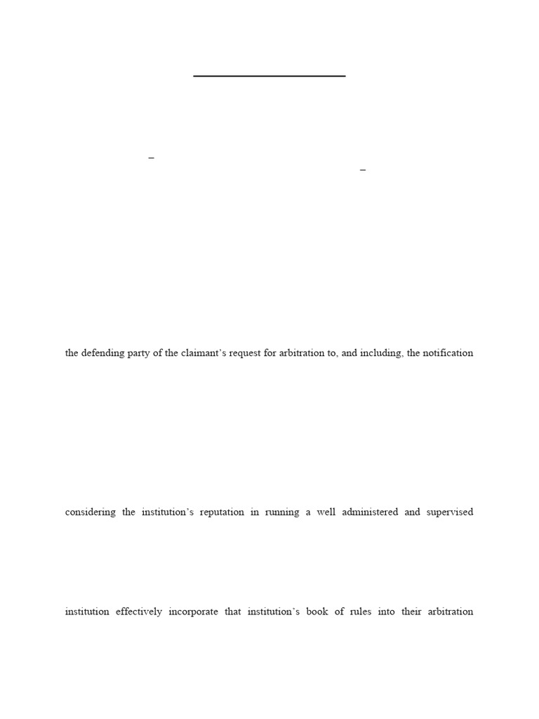 Institutional Arbitration | PDF | Arbitration | Arbitral Tribunal