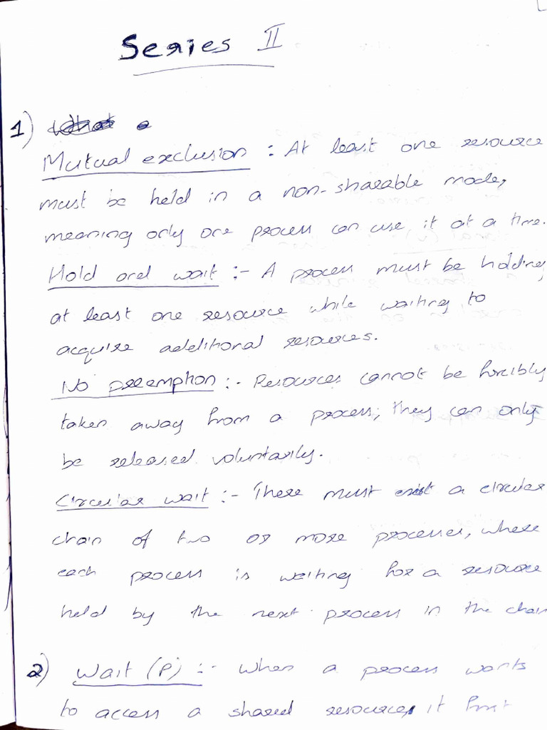 OS Important Questions | PDF