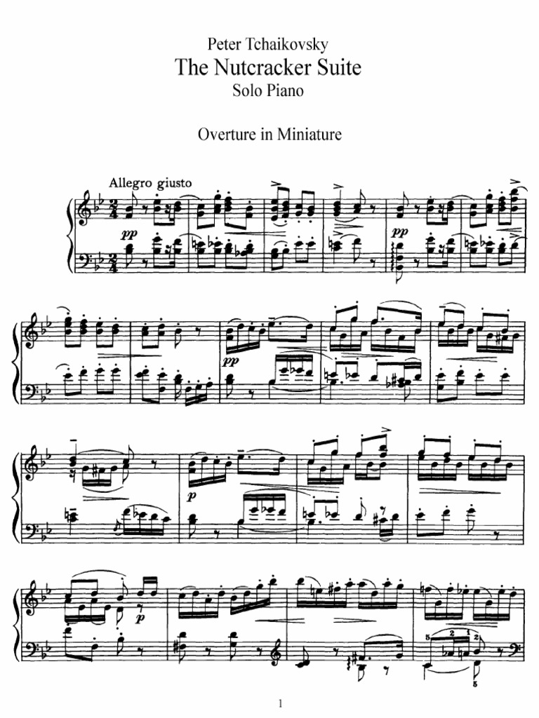 Tchaikovsky - Overture in Miniature | PDF
