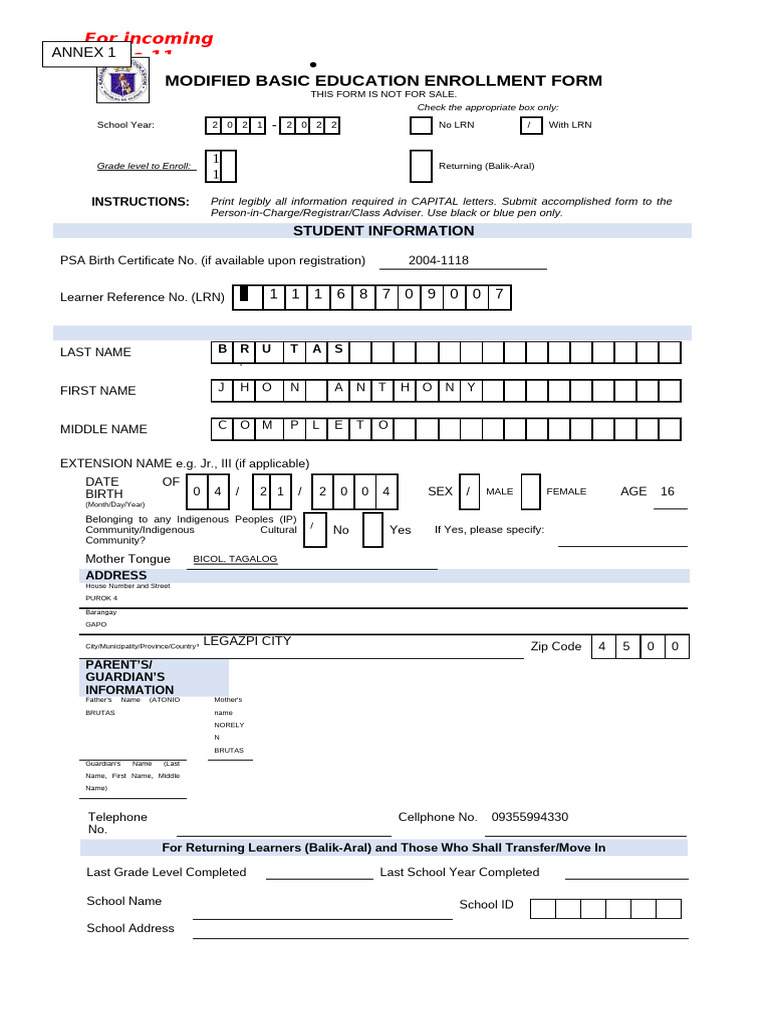 Registration Ni Tutoy | PDF | Internet Access | Telecommunications