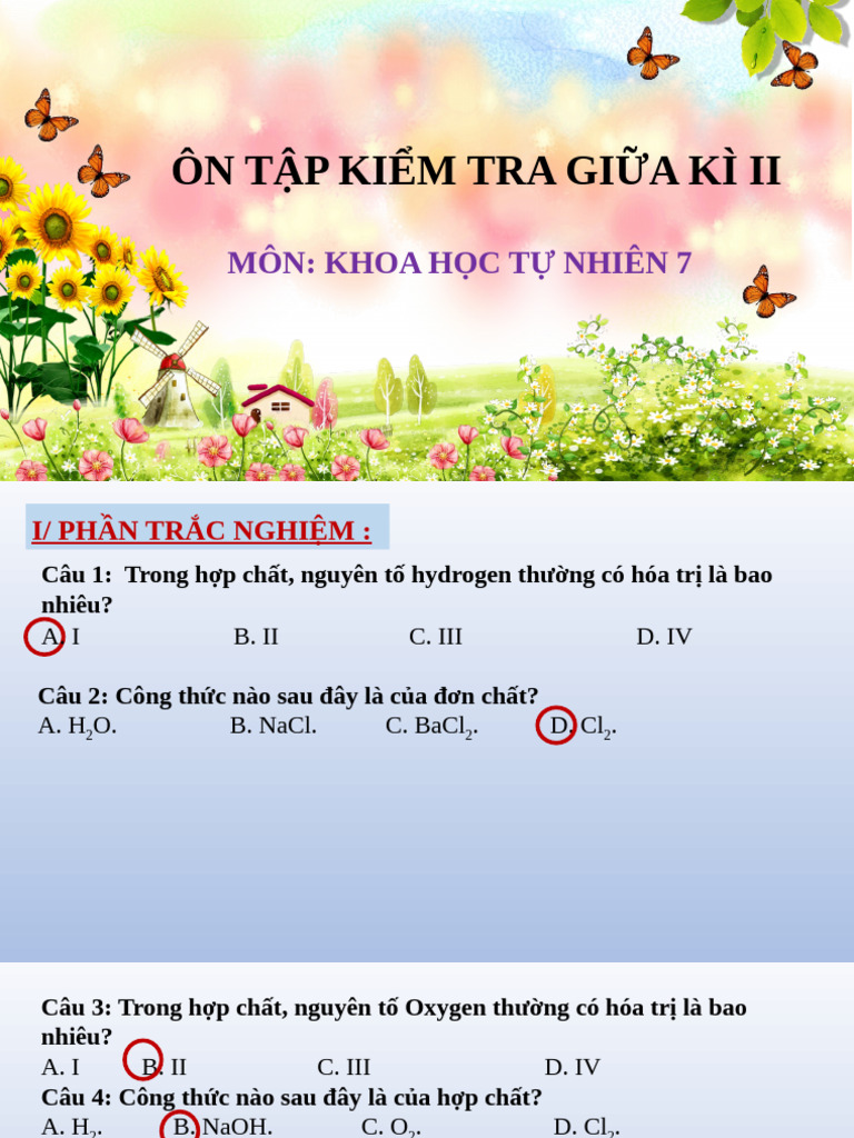 On Tap Kt Giua Ki Ii_khtn 7-24-25 -Hóa | PDF