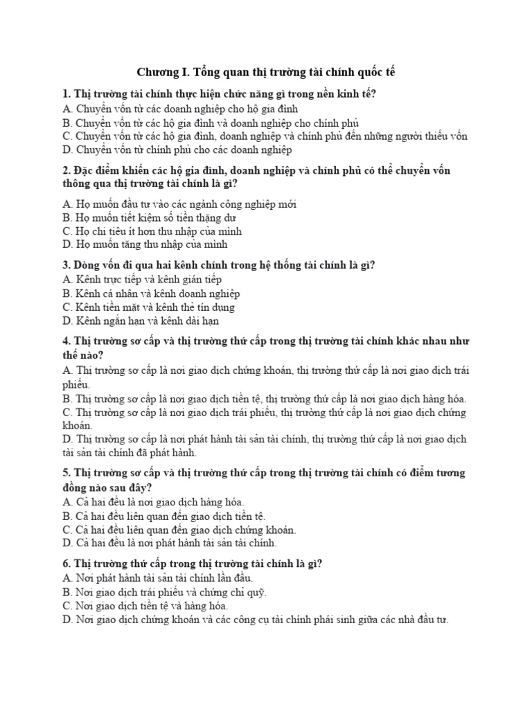 TRẮC NGHIỆM TTTC | PDF