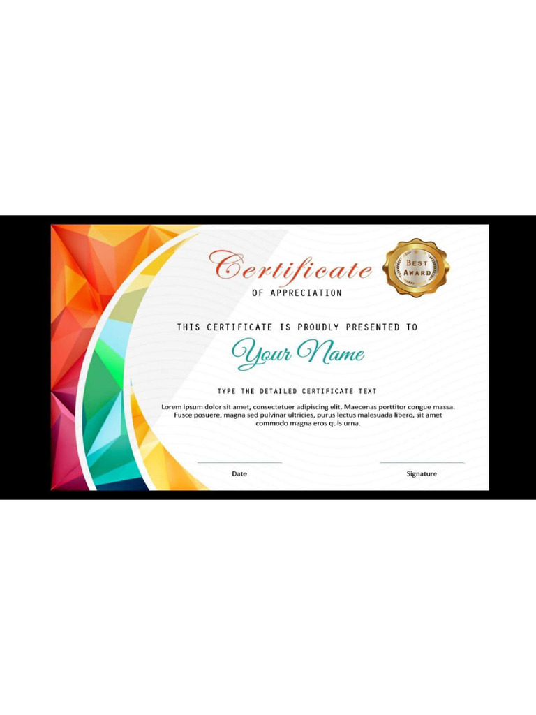 How To Make A Certificate in Powerpoint Professional Certificate Design ...