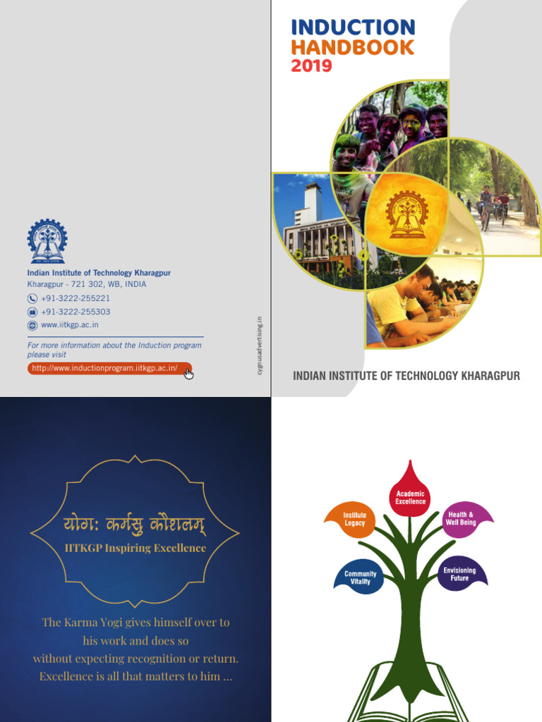 IITKGP Induction Handbook | PDF