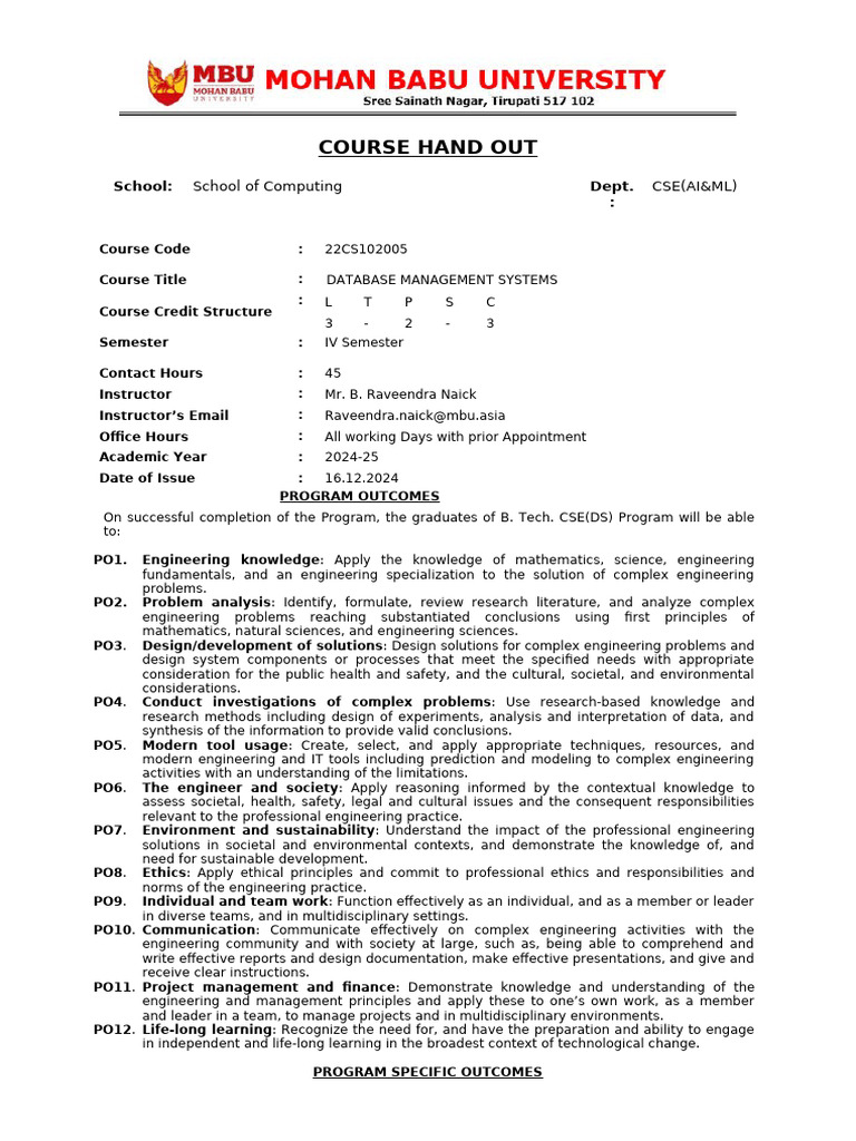 CHO DBMS Ravi | PDF | Relational Model | Databases