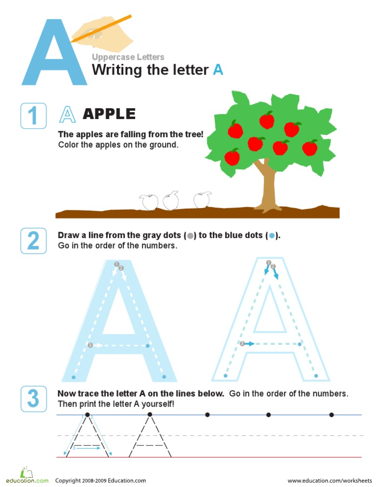 Practice Letter A | PDF