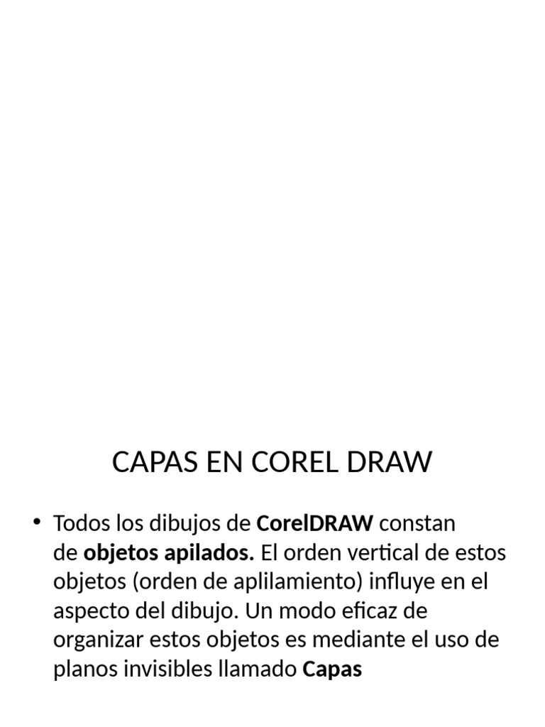 Capas en CorelDRAW: Guía Práctica | PDF | Botón (Computación) | Ventana (informática)
