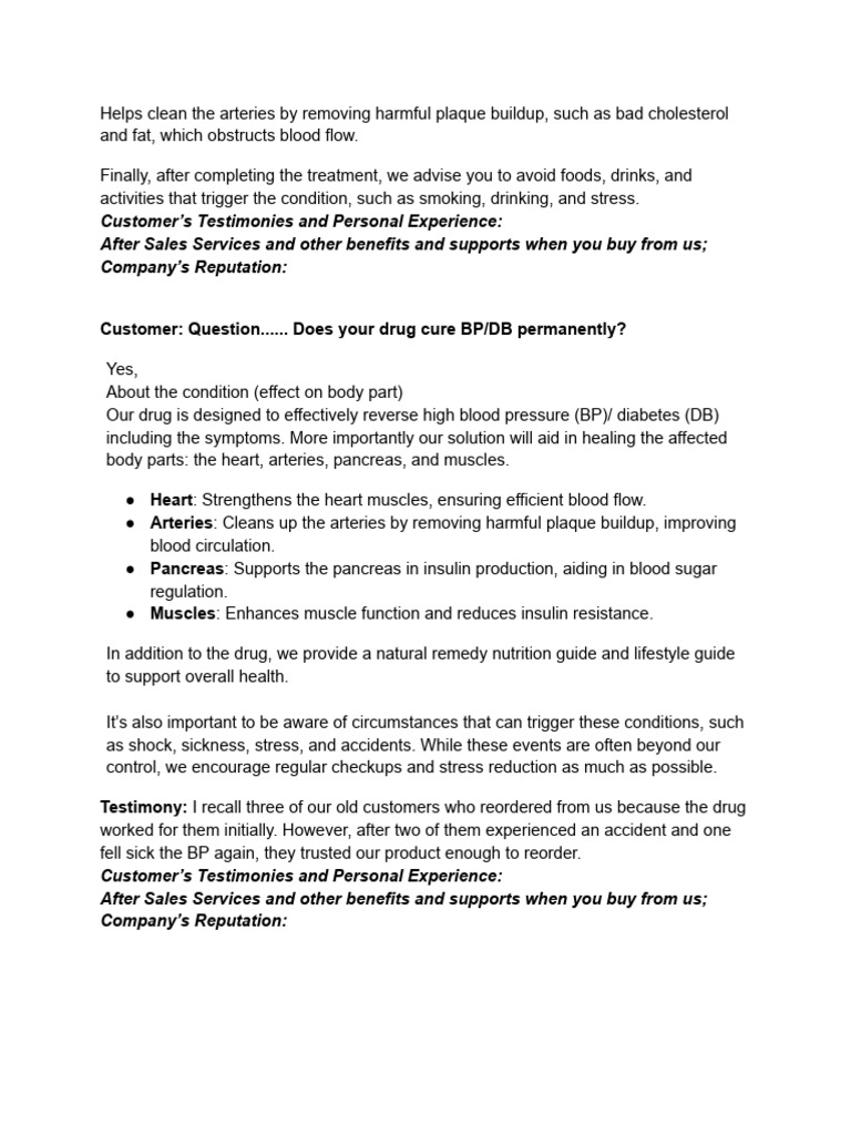 Objection Handling Script | PDF | Artery | Heart