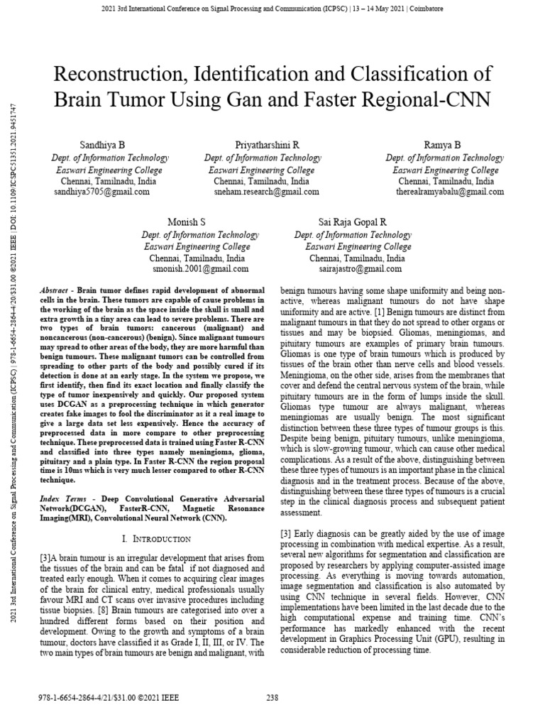 Reconstruction, Identification and Classification Of | PDF | Image Segmentation | Deep Learning