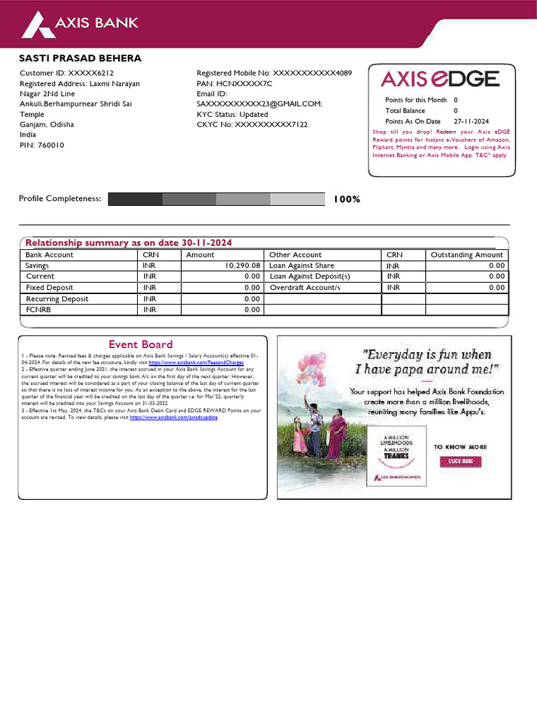 AXIS BANK Statement For November 2024 (1) (1) - Compressed | PDF ...