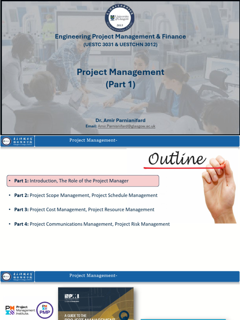Lecture 5 - Project Management - Part1 | PDF | Project Management | Information