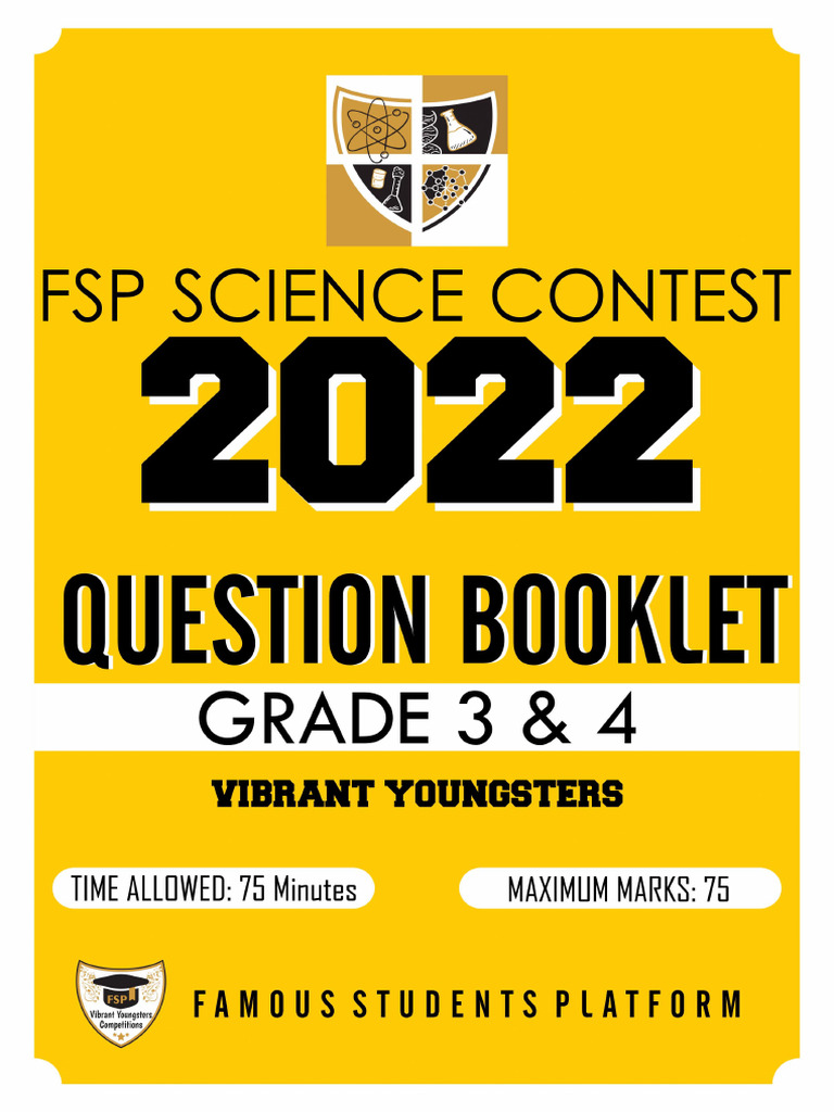 Grade 3-4-2022 FSP Science Contest 2022 | PDF
