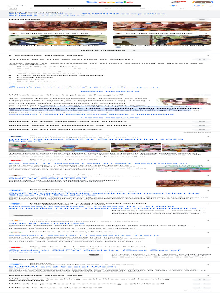 SUPW Competition - Google Search | PDF