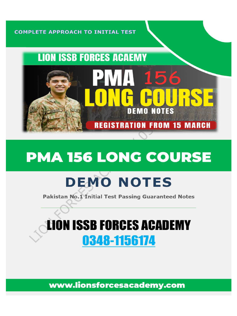 Pma 156 LC Notes | PDF