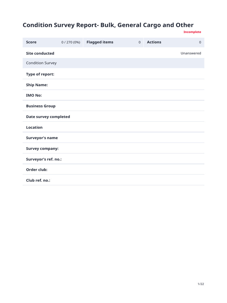Ship Condition Survey Report BVI | PDF | Fires | Firefighting
