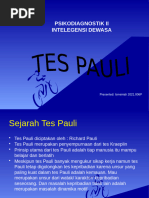 Panduan Skoring Tes Pauli | PDF