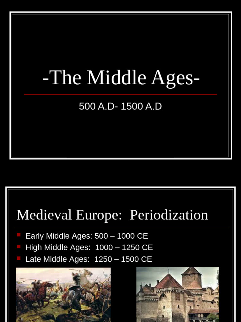 Lecture # 11 Middle Ages | PDF | Middle Ages | Charlemagne