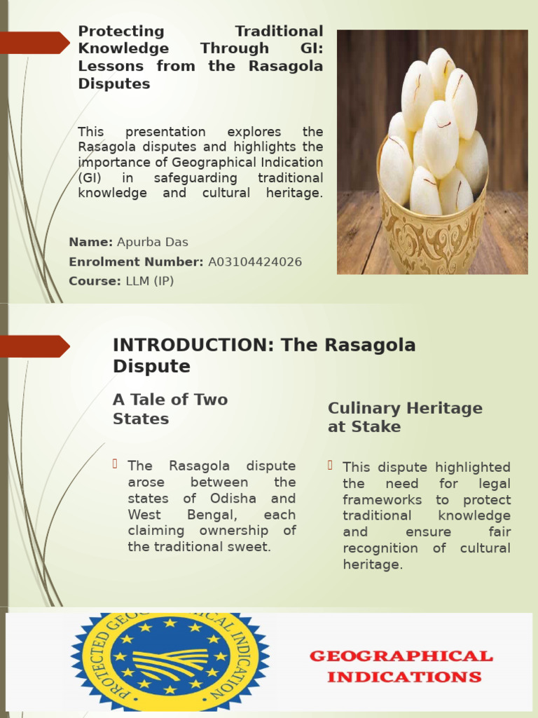 Protecting Traditional Knowledge Through GI | PDF