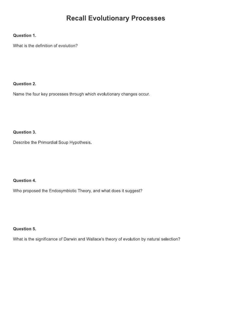 Evolution | PDF