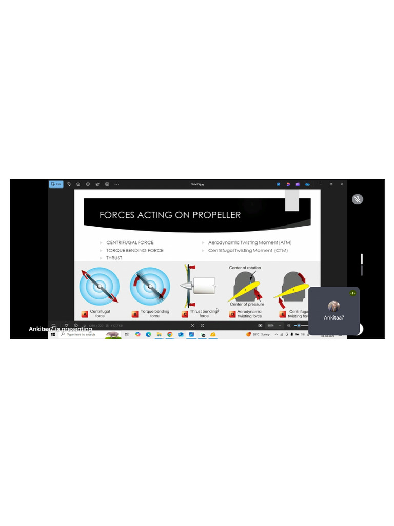 Force Acting On Propeller | PDF