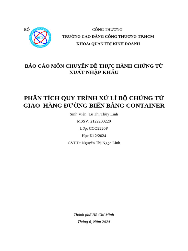 CHUYÊN ĐỀ XNK | PDF
