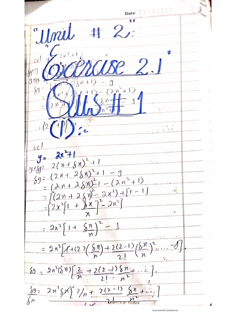 2nd Year Maths Notes (Exercise 2.1) | PDF