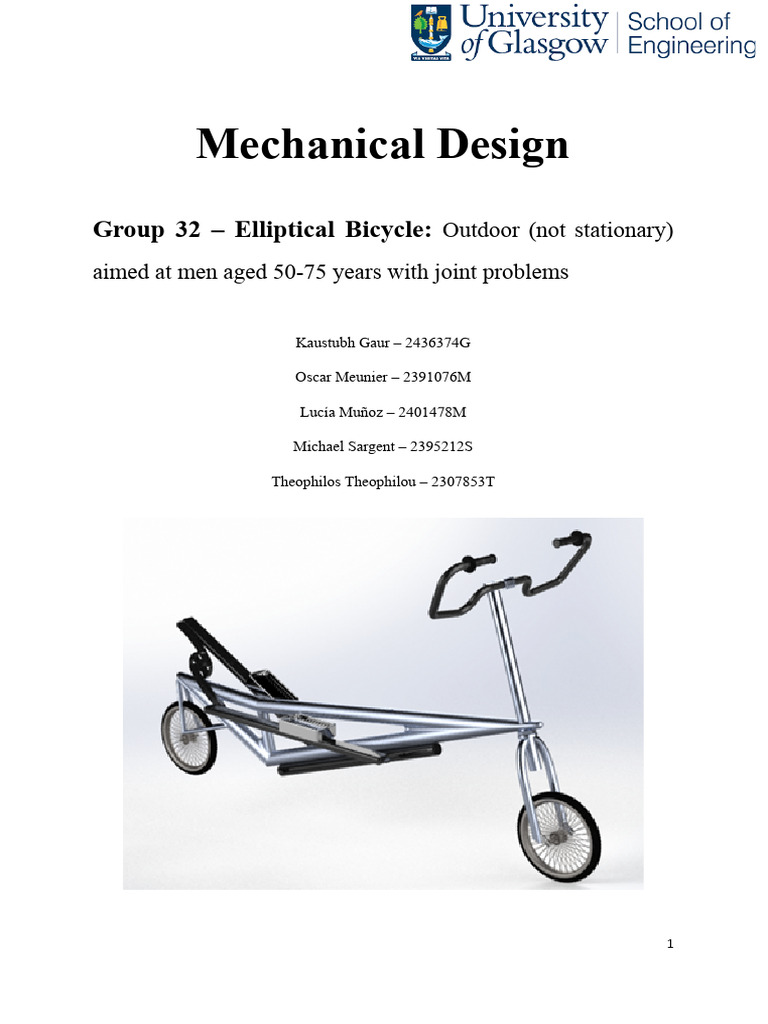 Elliptical Bike Report - ONLY EDIT THIS ONE | PDF | Knee | Brake