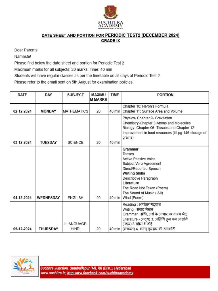 Grade Ix Periodic Test 2 Portion Sheet | PDF | Linguistics | Syntax