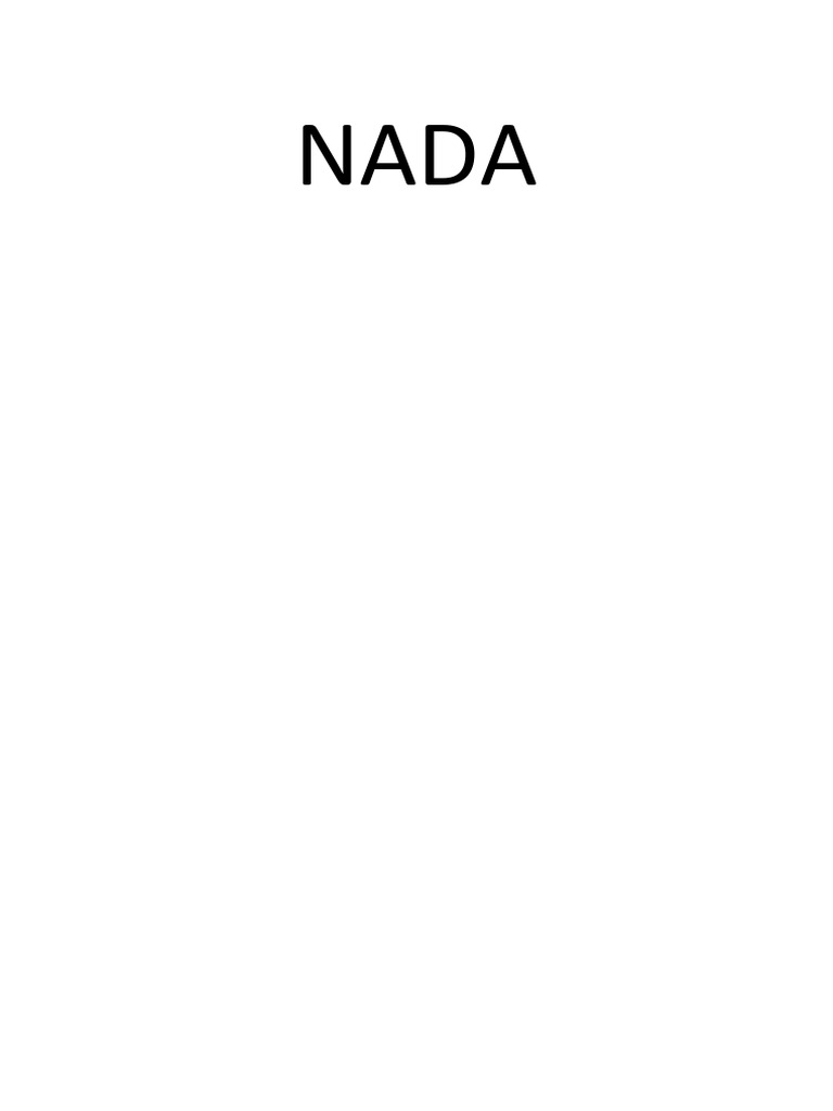 Nada | PDF