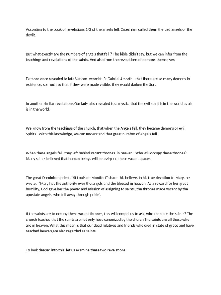 Vacant Thrones of Fallen Angels | PDF | Angel | Demons