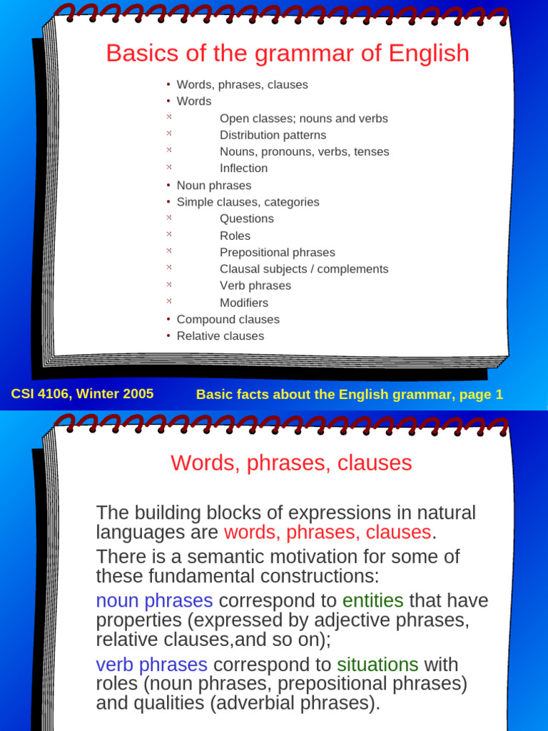 English Grammar: Clauses Overview | PDF | English Grammar | Clause