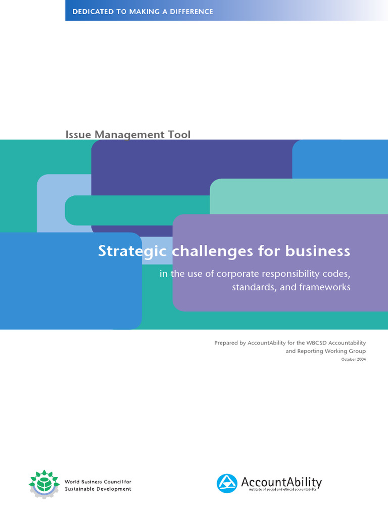 Strategic Challenges For Management | PDF | Governance | World Economic ...