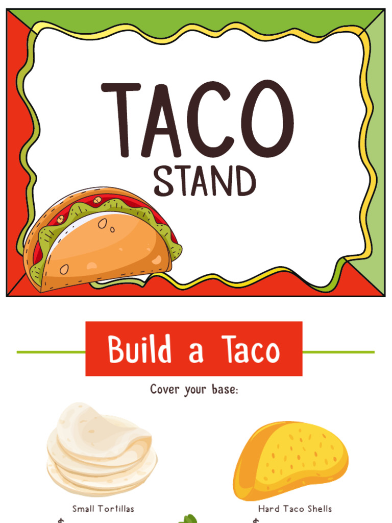 Taco Stand Build Your Own Guide | PDF