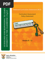 CAPS SID Section 1 4 Curriculum | PDF | Educational Assessment | Learning