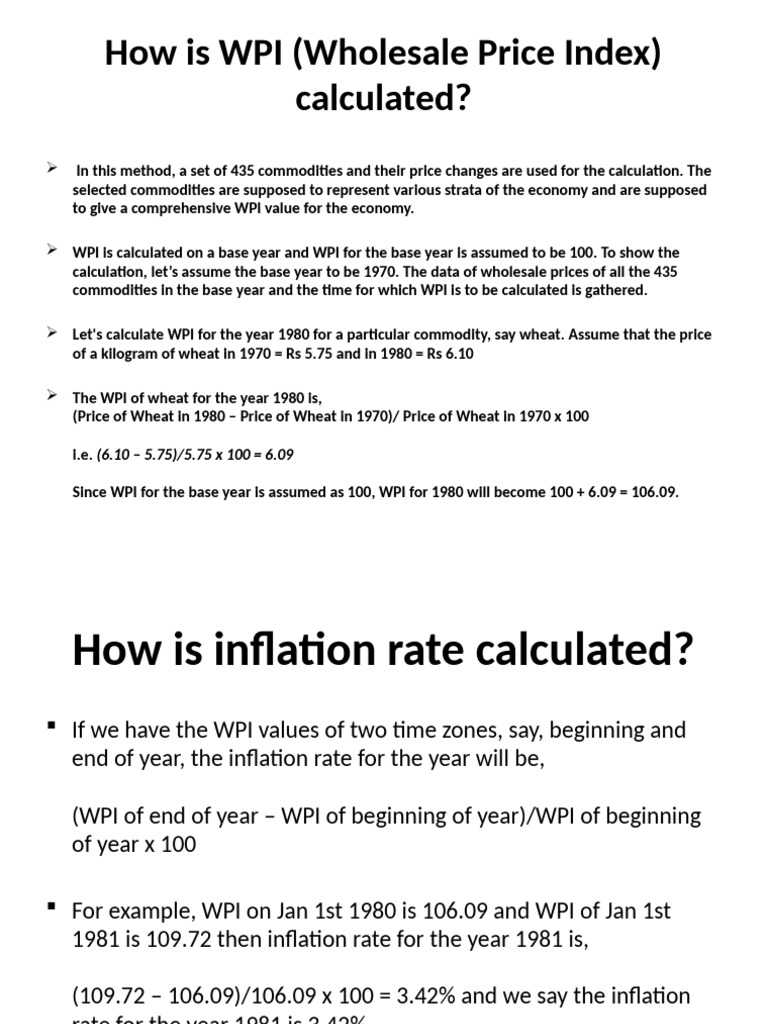 WPI Calculation Method Explained | PDF