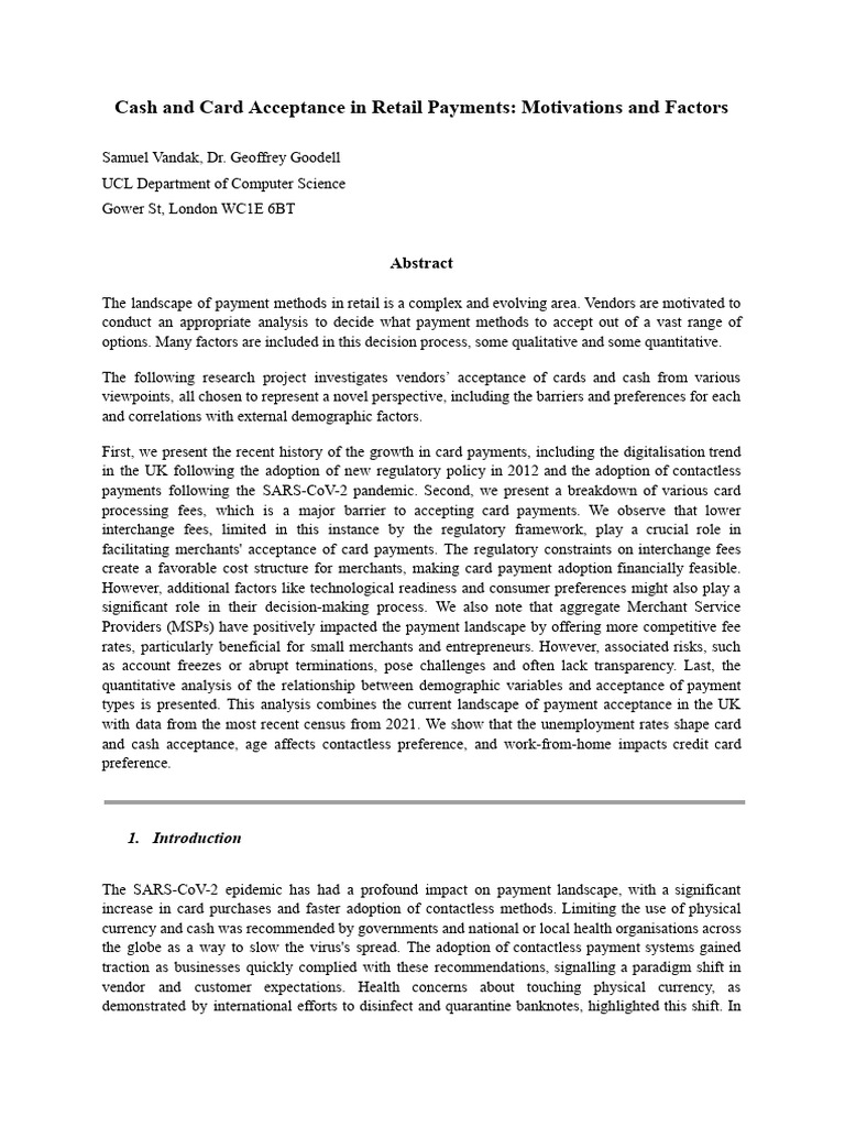 Payment Trends Post-Pandemic Analysis | PDF | Logistic Regression | P Value