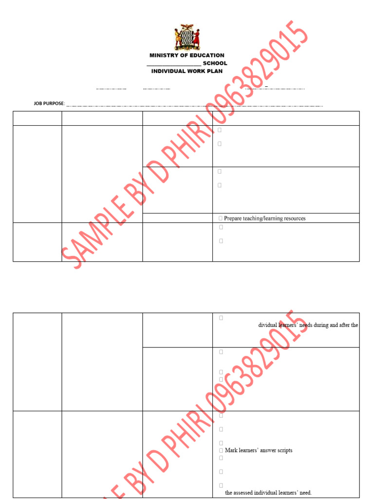 Individual Work Plan for Teachers 2024 | PDF | Educational Assessment | Lesson Plan