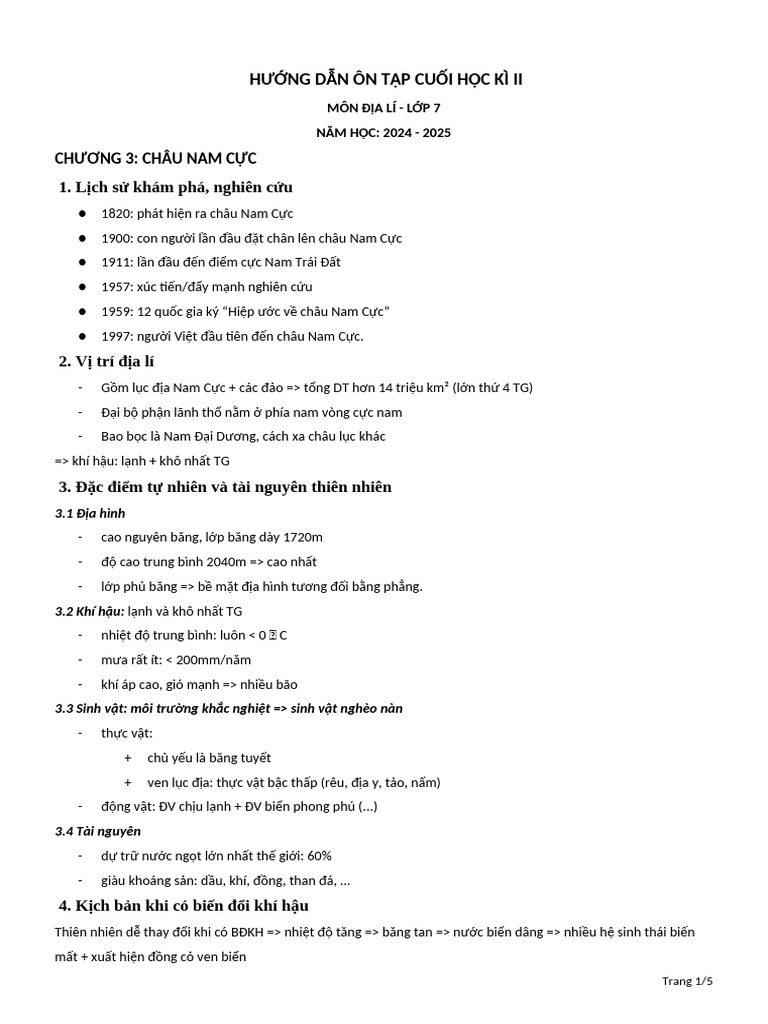 Geo7 Review End-2nd NK | PDF