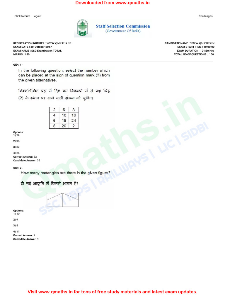 30oct s1 (WWW - Qmaths.in) | PDF