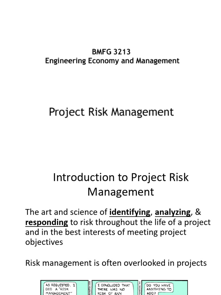 Ch9 Project Risk Management | PDF | Risk | Risk Management