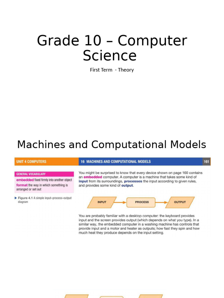 Grade 10 – Computer Science | PDF