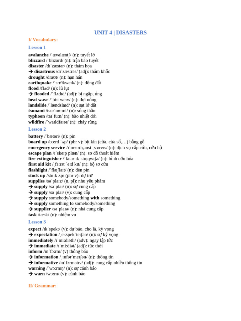 Unit 4 NG Pháp - T V NG L P 8 Ilearn Smart World | PDF