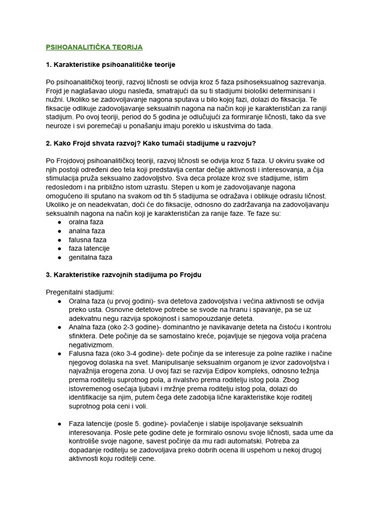 Razvojna 2, KLK 1 | PDF