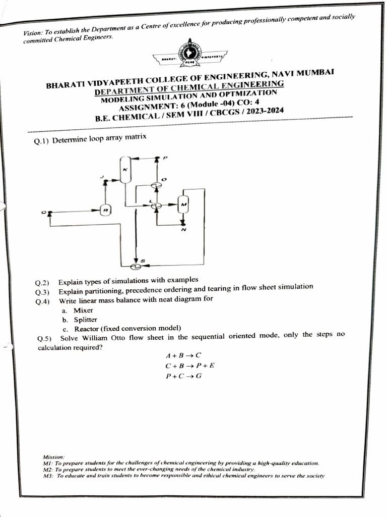 MSO Assignment 6,7,8 | PDF