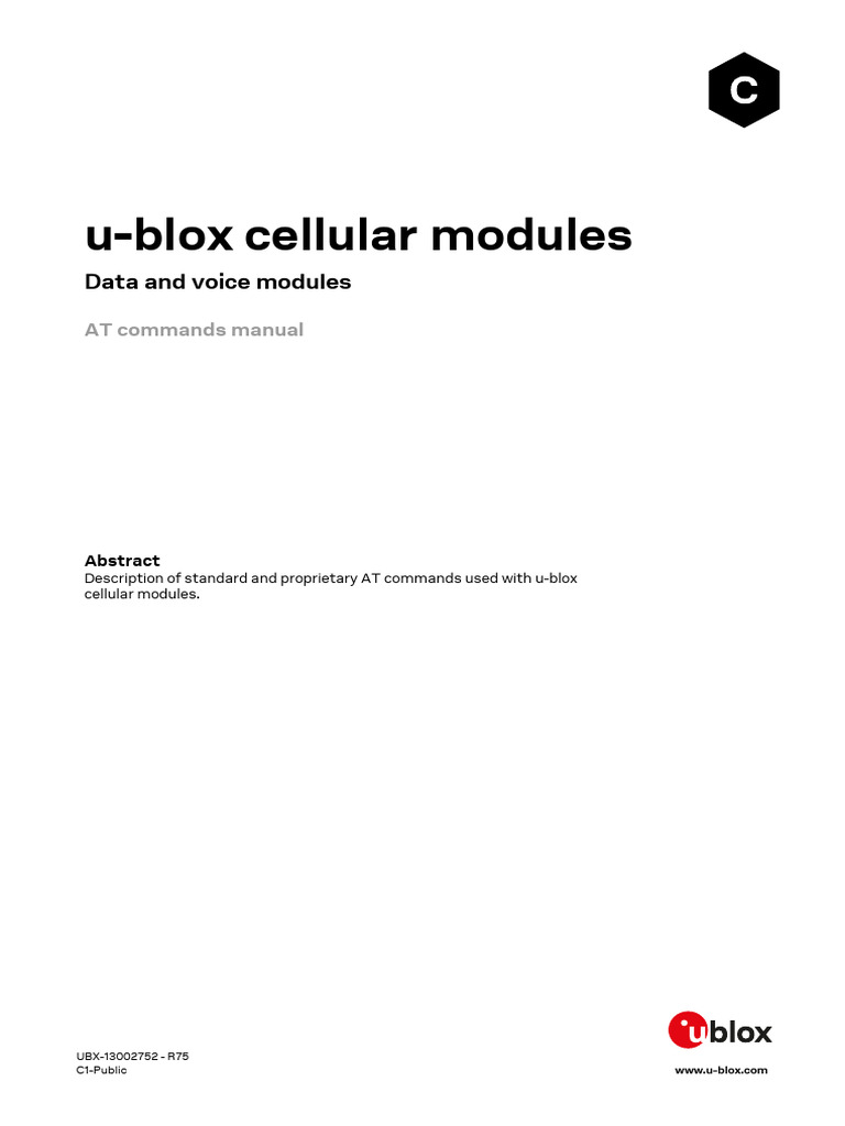 U Blox CEL ATCommands UBX 13002752 | PDF | Lte (Telecommunication ...