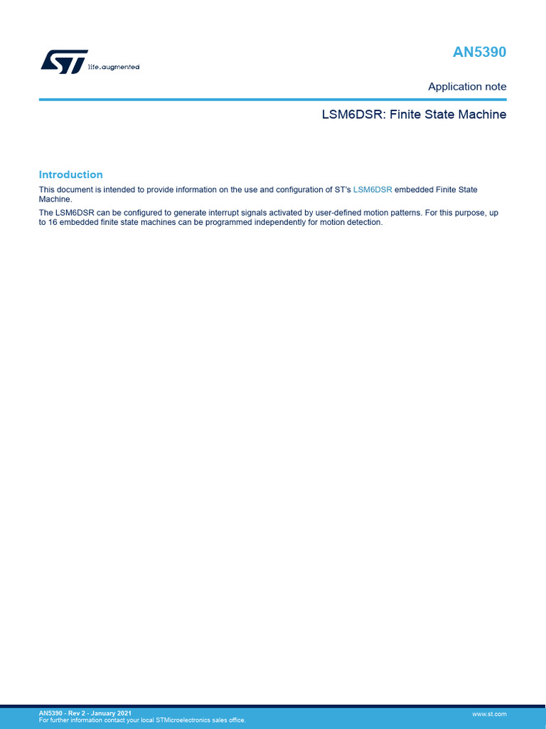 an5390-lsm6dsr-finite-state-machine-stmicroelectronics | PDF | Computer ...